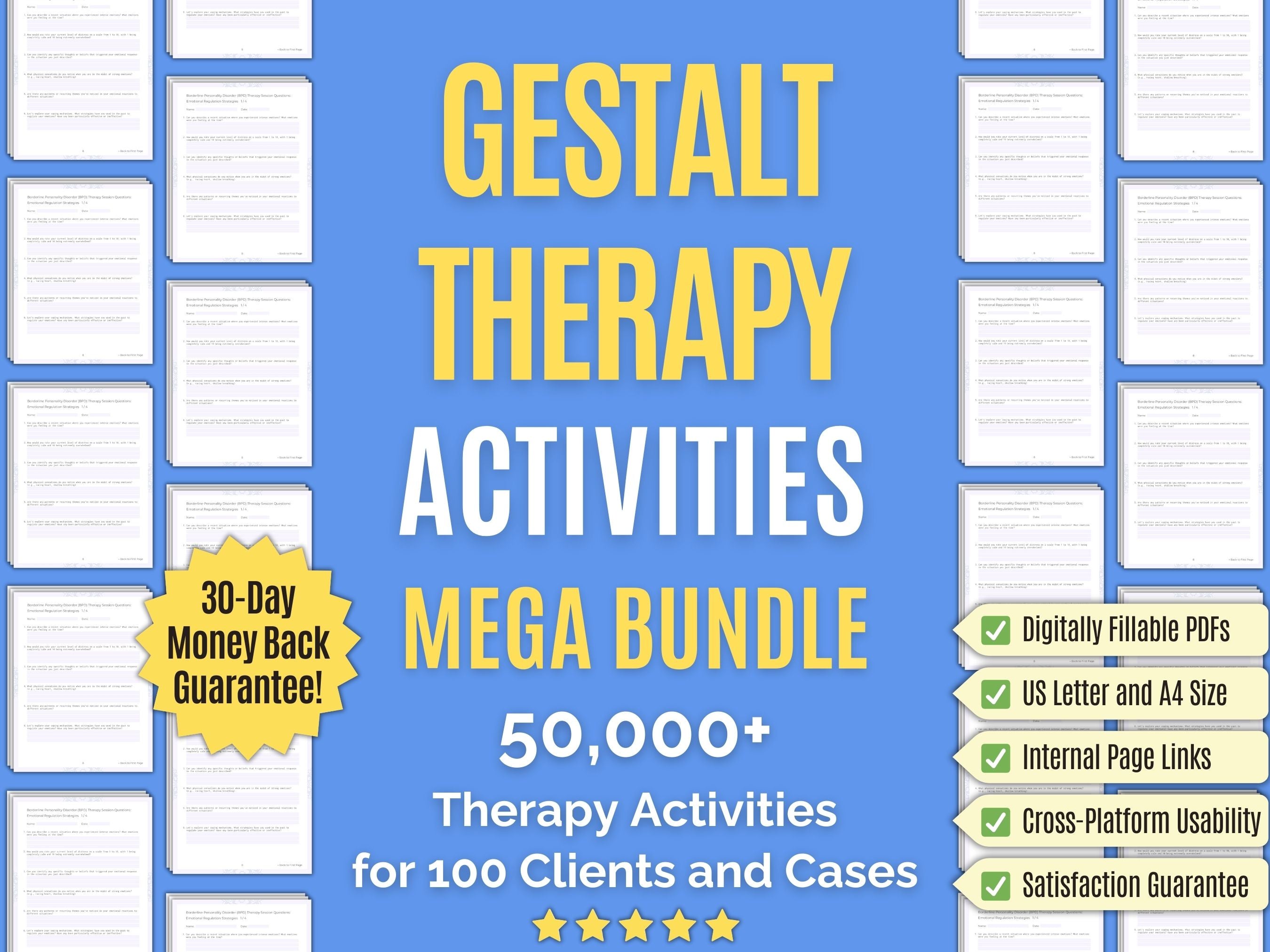 Gestalt Therapy Session Activities Workbooks Mega Bundle – Karlstein ...