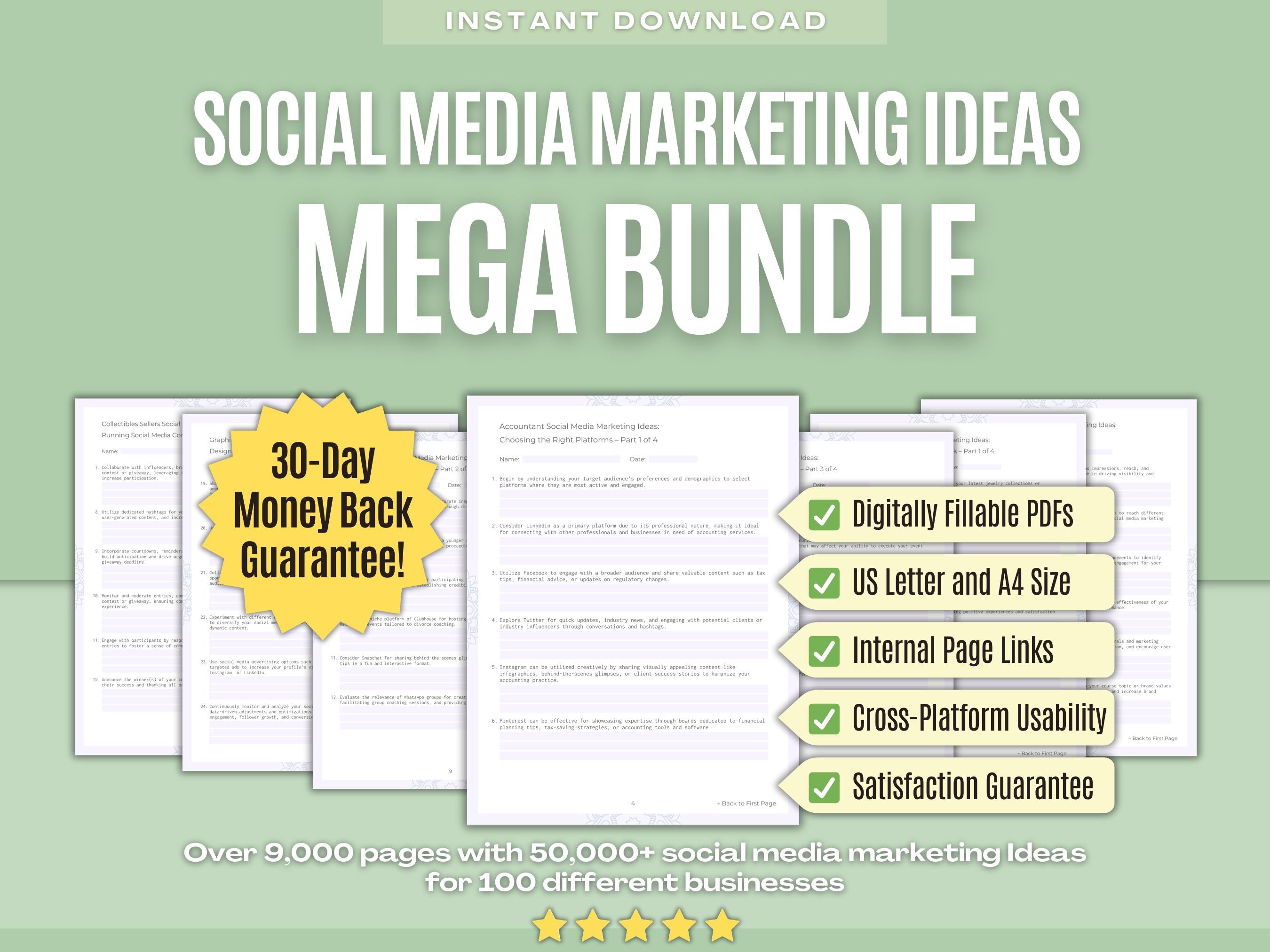 50,000+ Social Media Marketing Ideas Mega Bundle | Karlstein Publishing