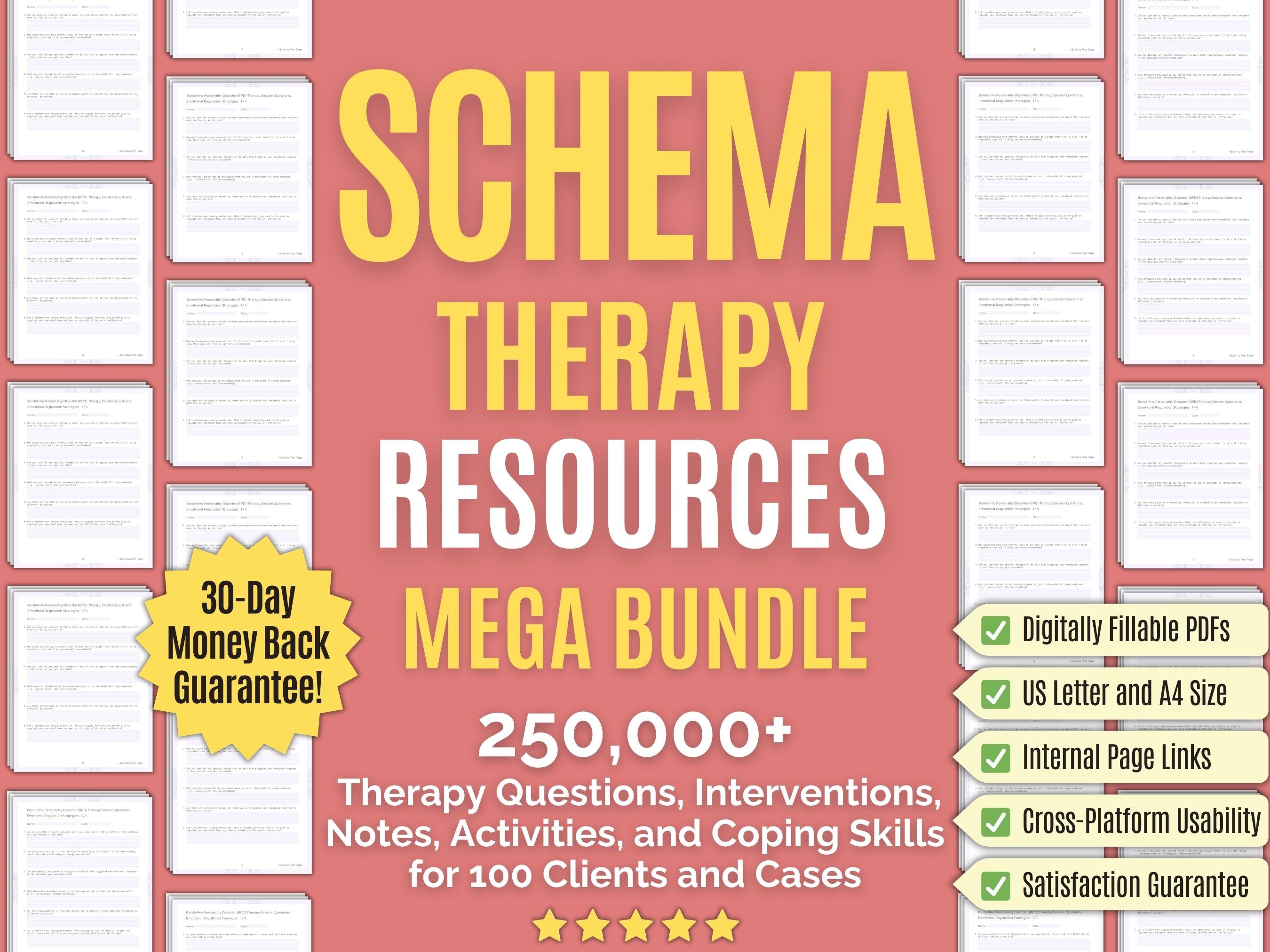 Schema Therapy Resources Workbooks Mega Bundle | Karlstein Publishing