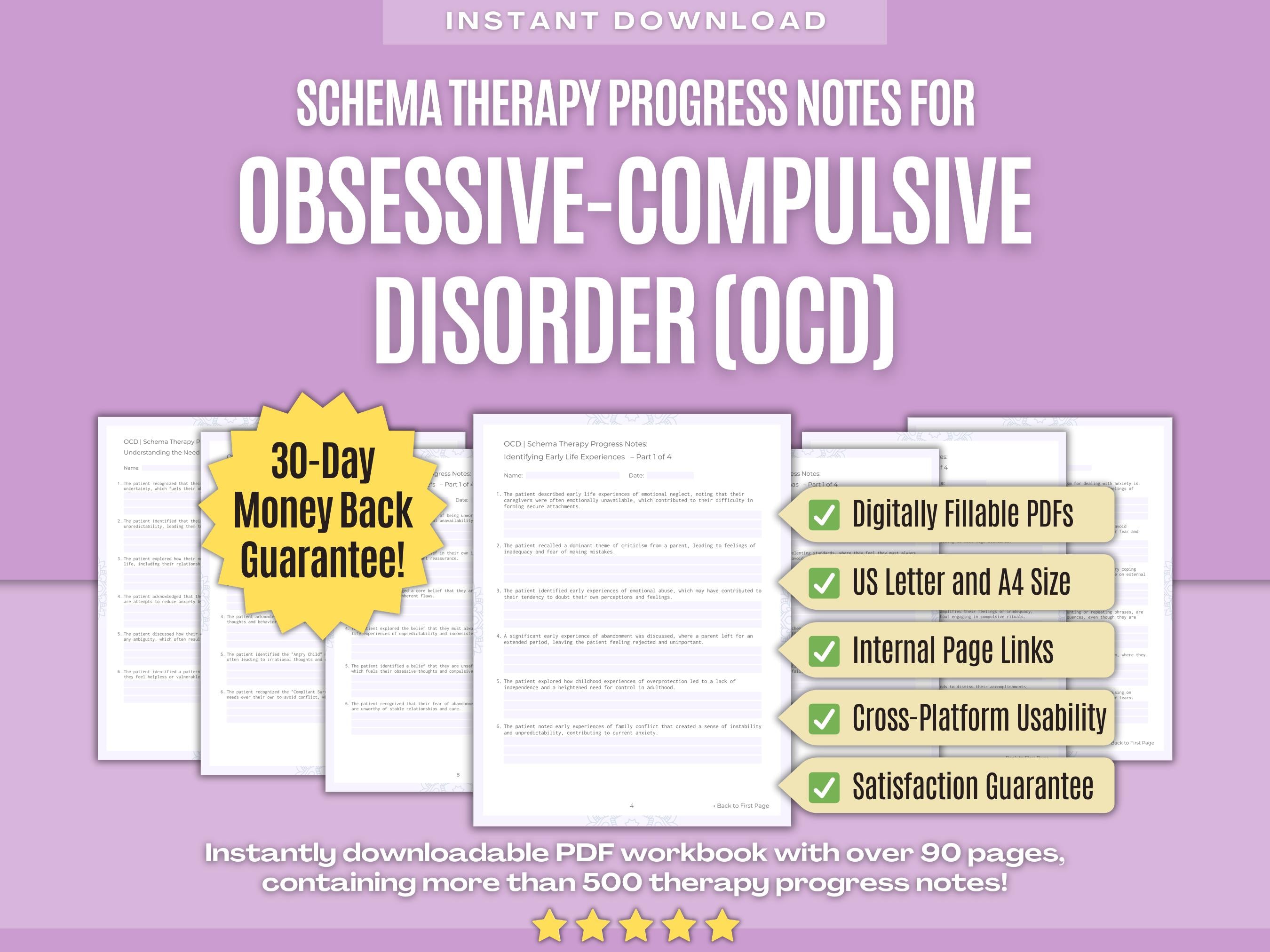 Obsessive-Compulsive Disorder (OCD) Schema Therapy Progress Notes ...