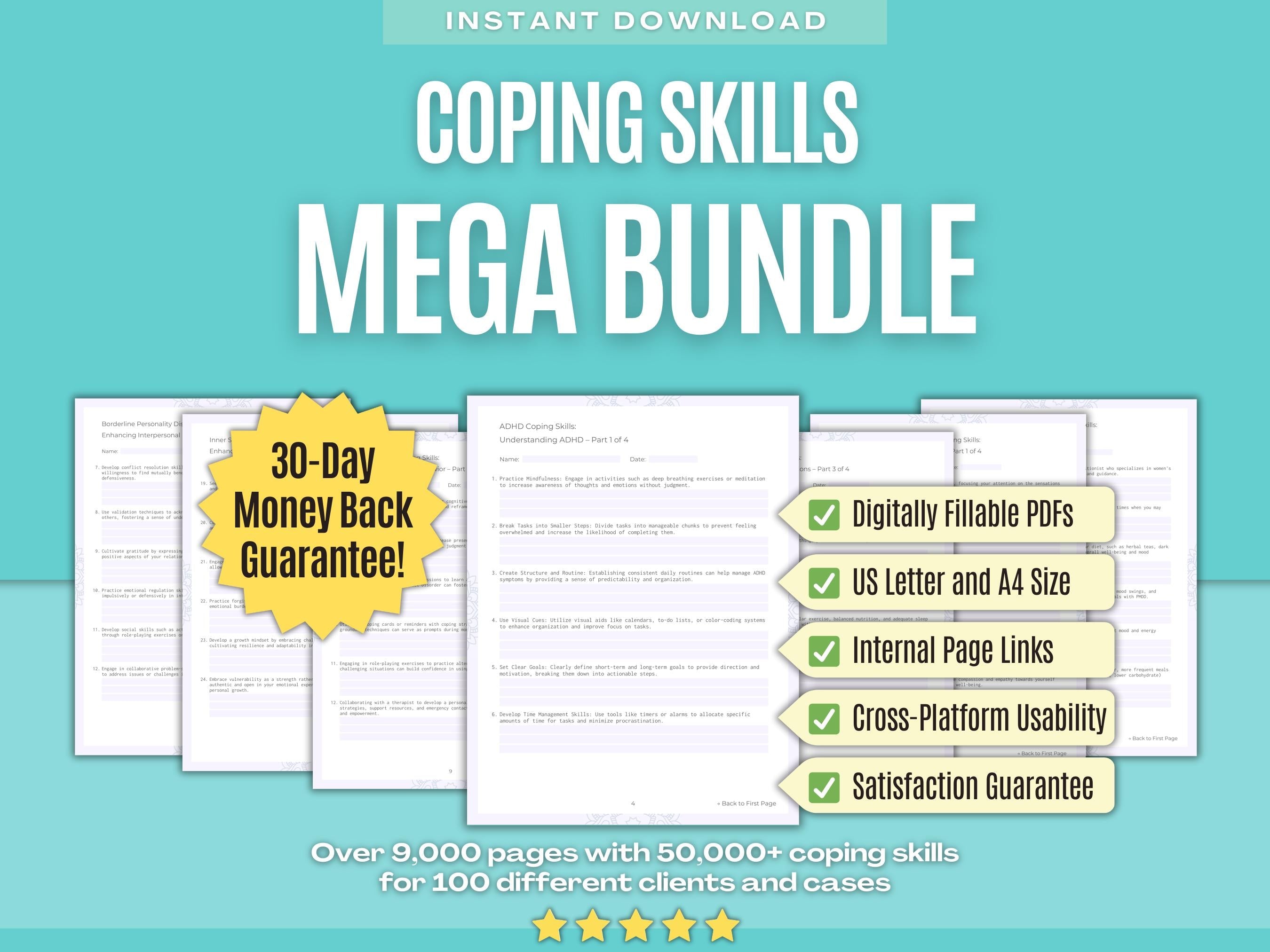 50,000+ Coping Skills Mega Bundle | Karlstein Publishing