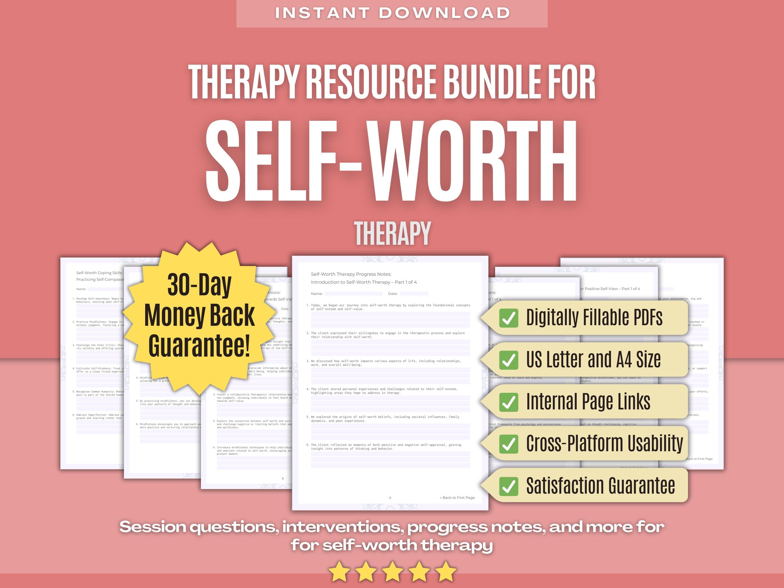 2,500+ Self-Worth Therapy Resource Bundle | Karlstein Publishing