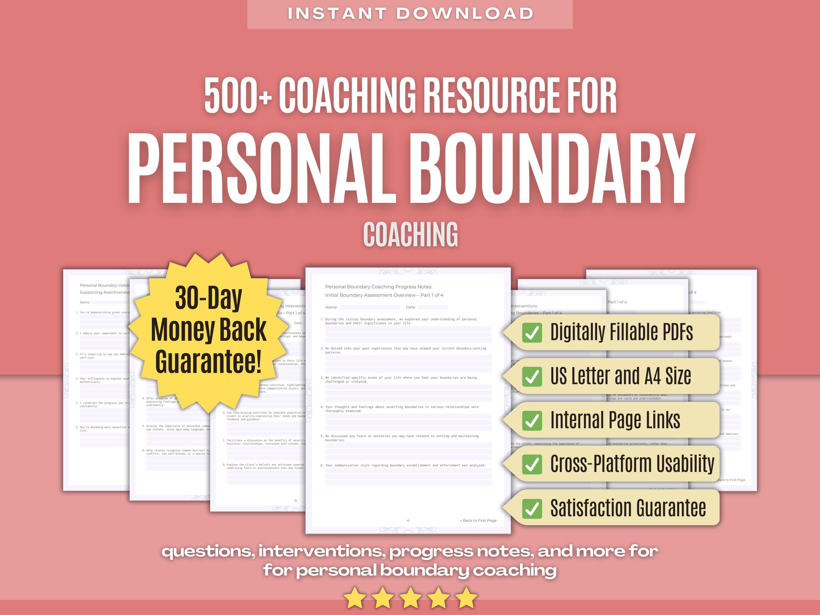 2,500+ Personal Boundary Coaching Resource Bundle | Karlstein Publishing