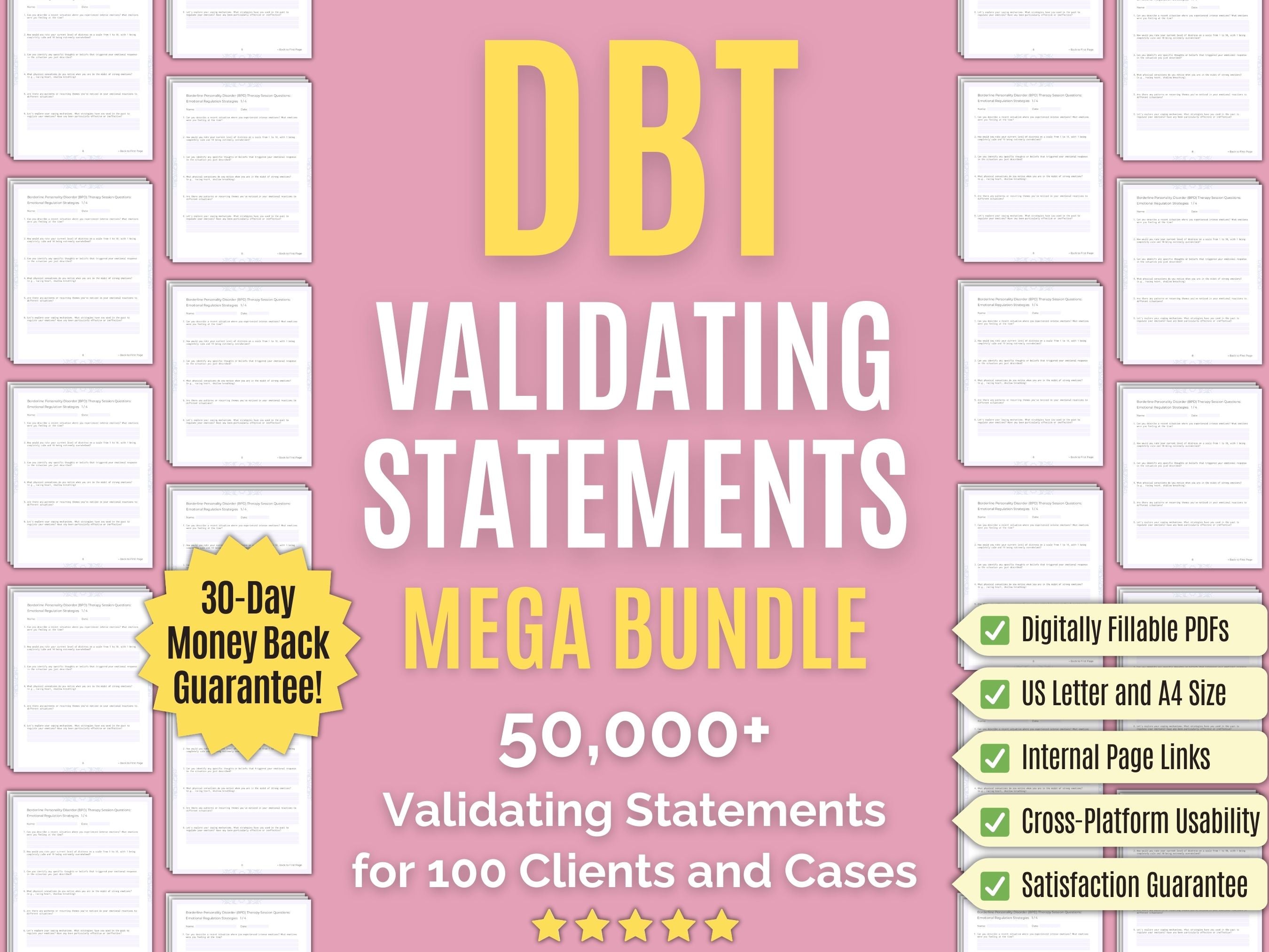 DBT Validating Statements Workbooks Mega Bundle – Karlstein Publishing