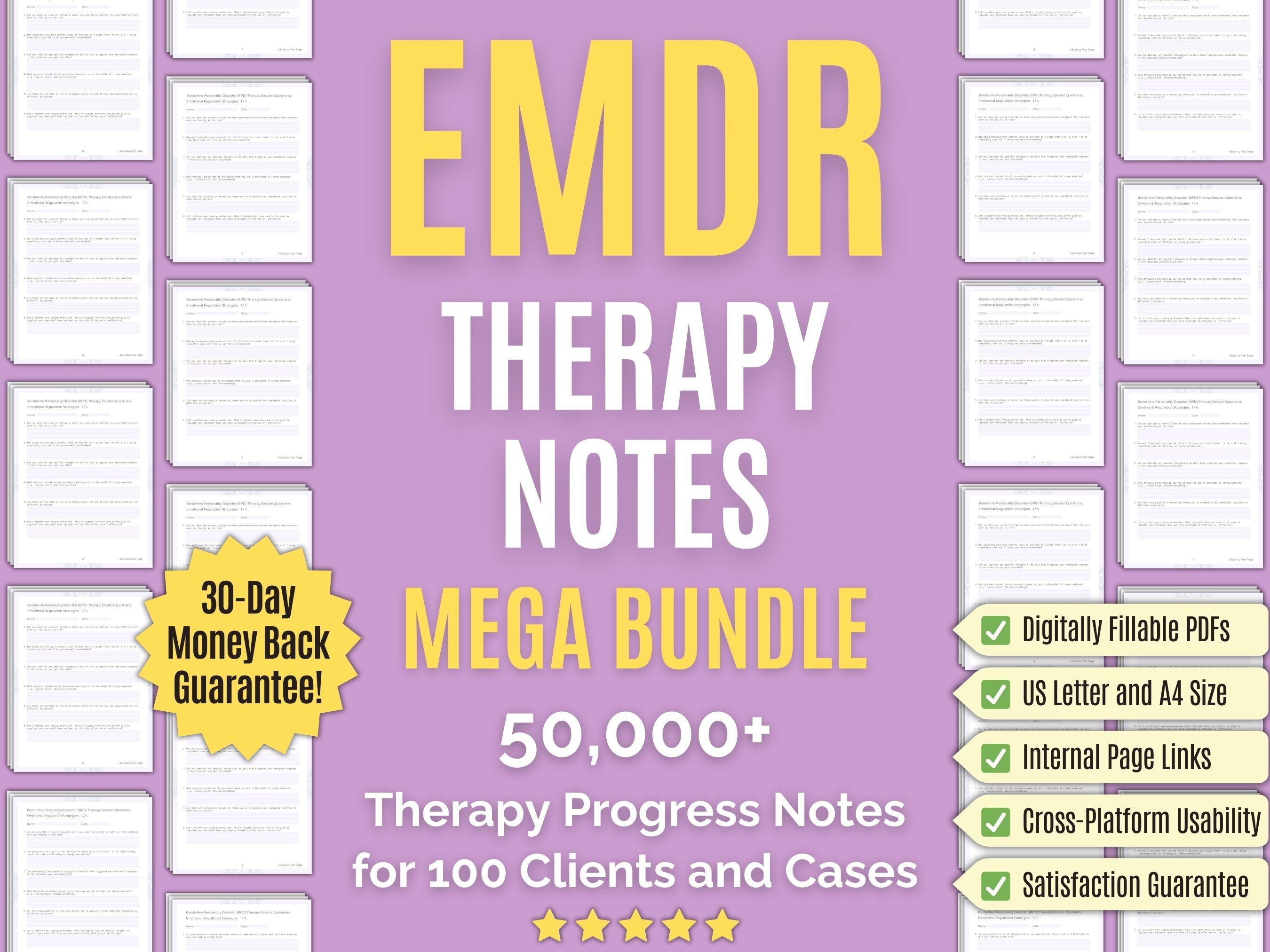 EMDR Therapy Progress Notes Workbooks Mega Bundle – Karlstein Publishing