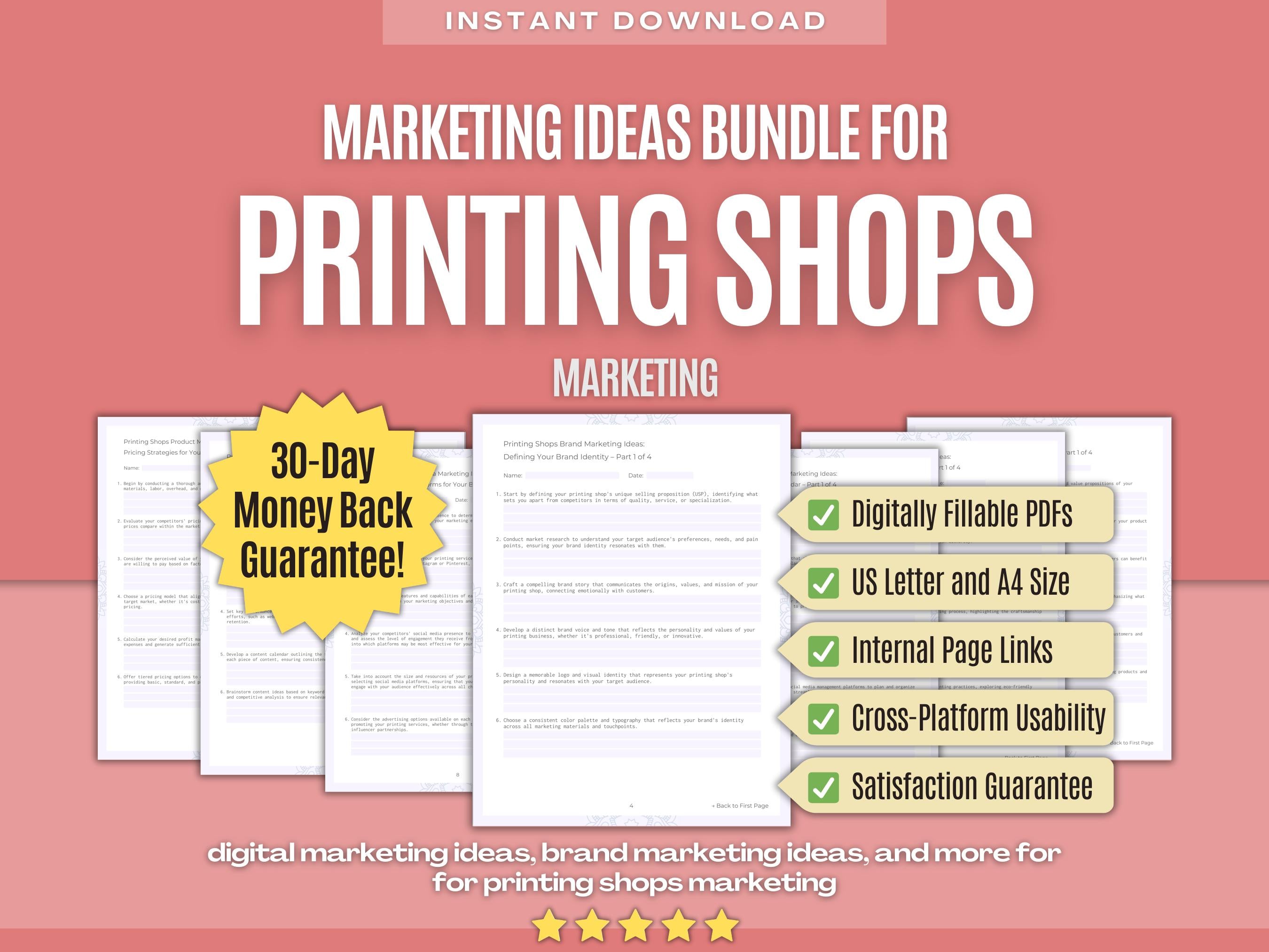 2,500+ Printing Shops Marketing Ideas Bundle | Karlstein Publishing