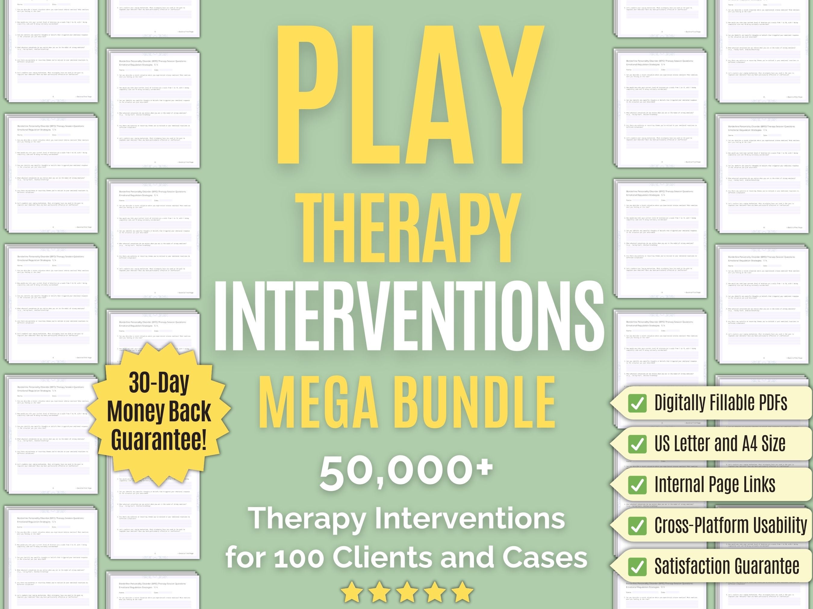 Play Therapy Interventions Workbooks Mega Bundle – Karlstein Publishing