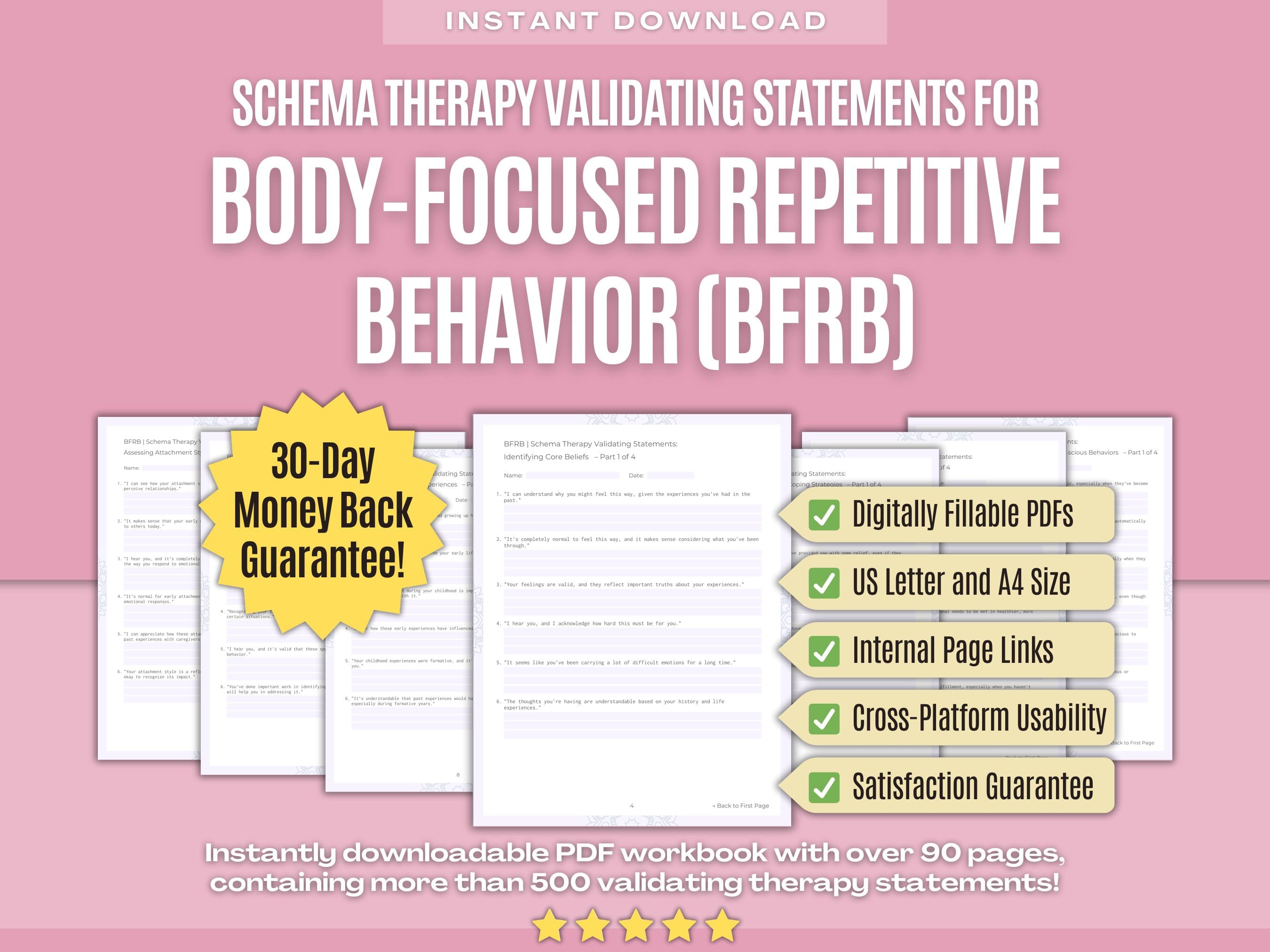 BFRB Schema Therapy Validating Statements Workbook – Karlstein Publishing