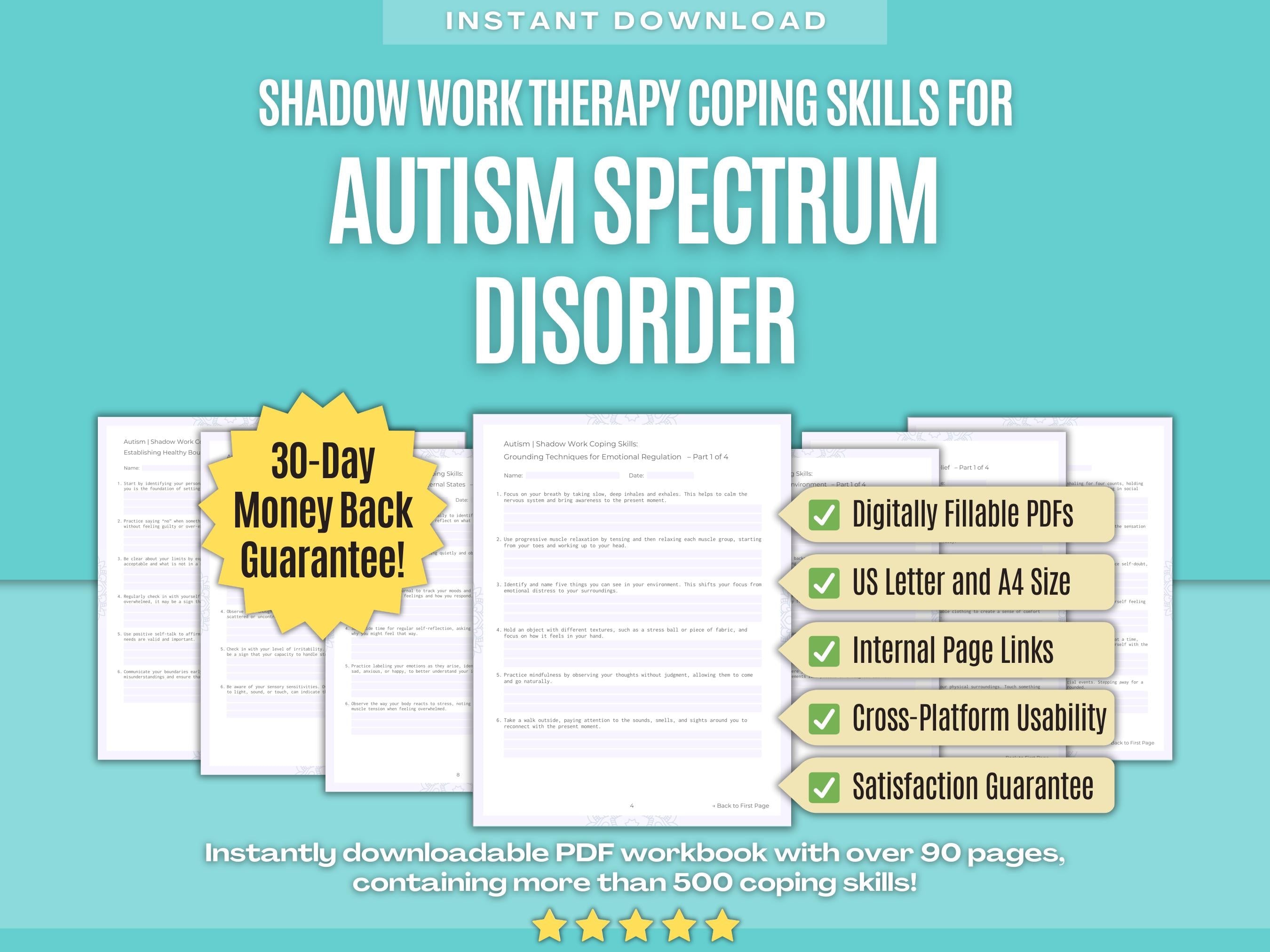 Autism Spectrum Disorder Shadow Work Coping Skills Workbook – Karlstein ...