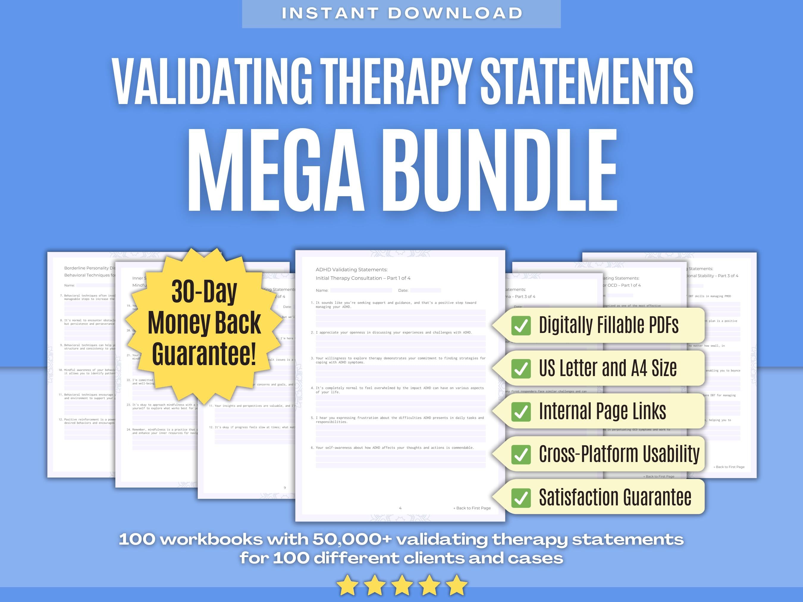 50,000+ Validating Therapy Statements Mega Bundle | Karlstein Publishing