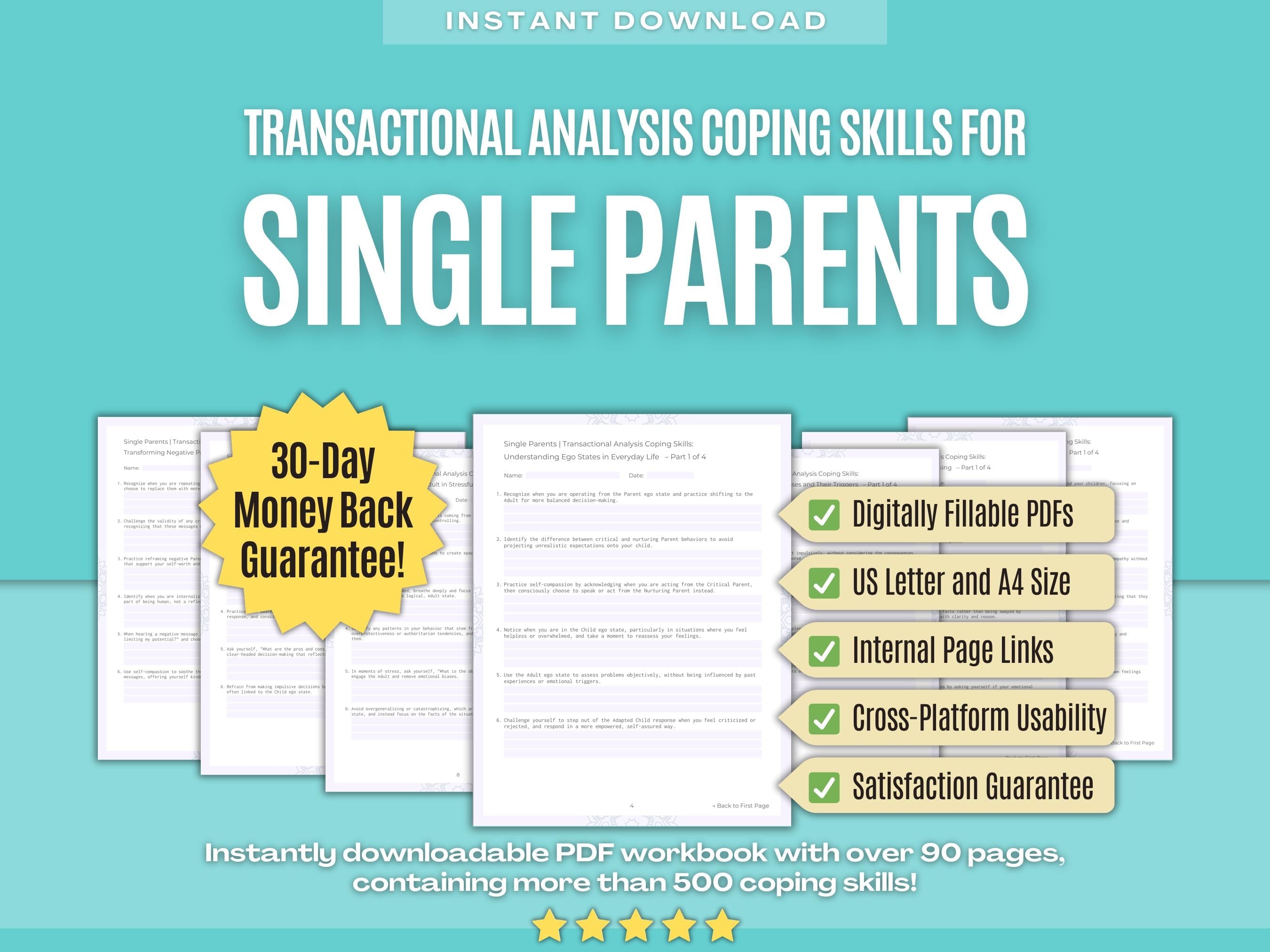 Single Parents Transactional Analysis Coping Skills Workbook ...
